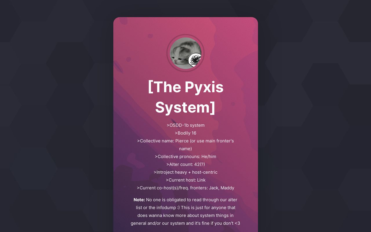 Pyxis System